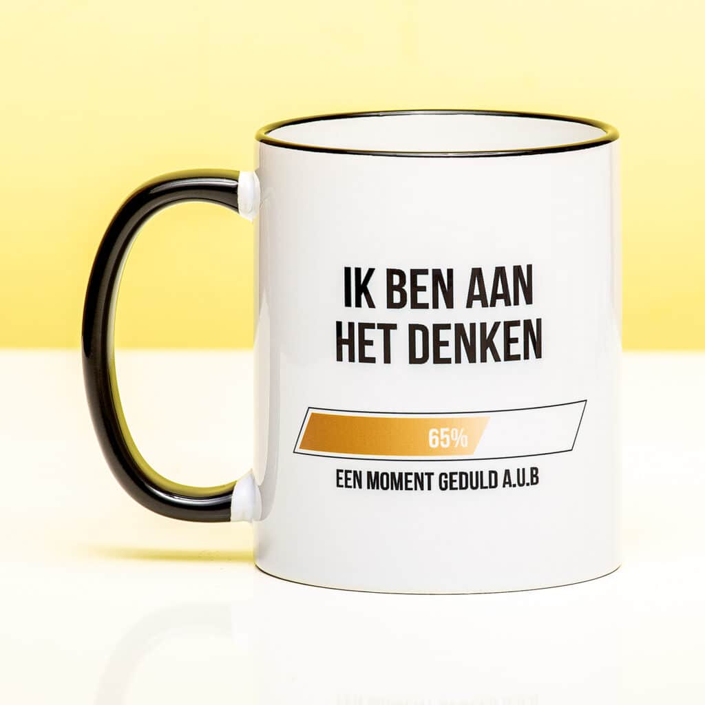 Ik ben aan het denken mok van bestel je online bij Ditverzinjeniet