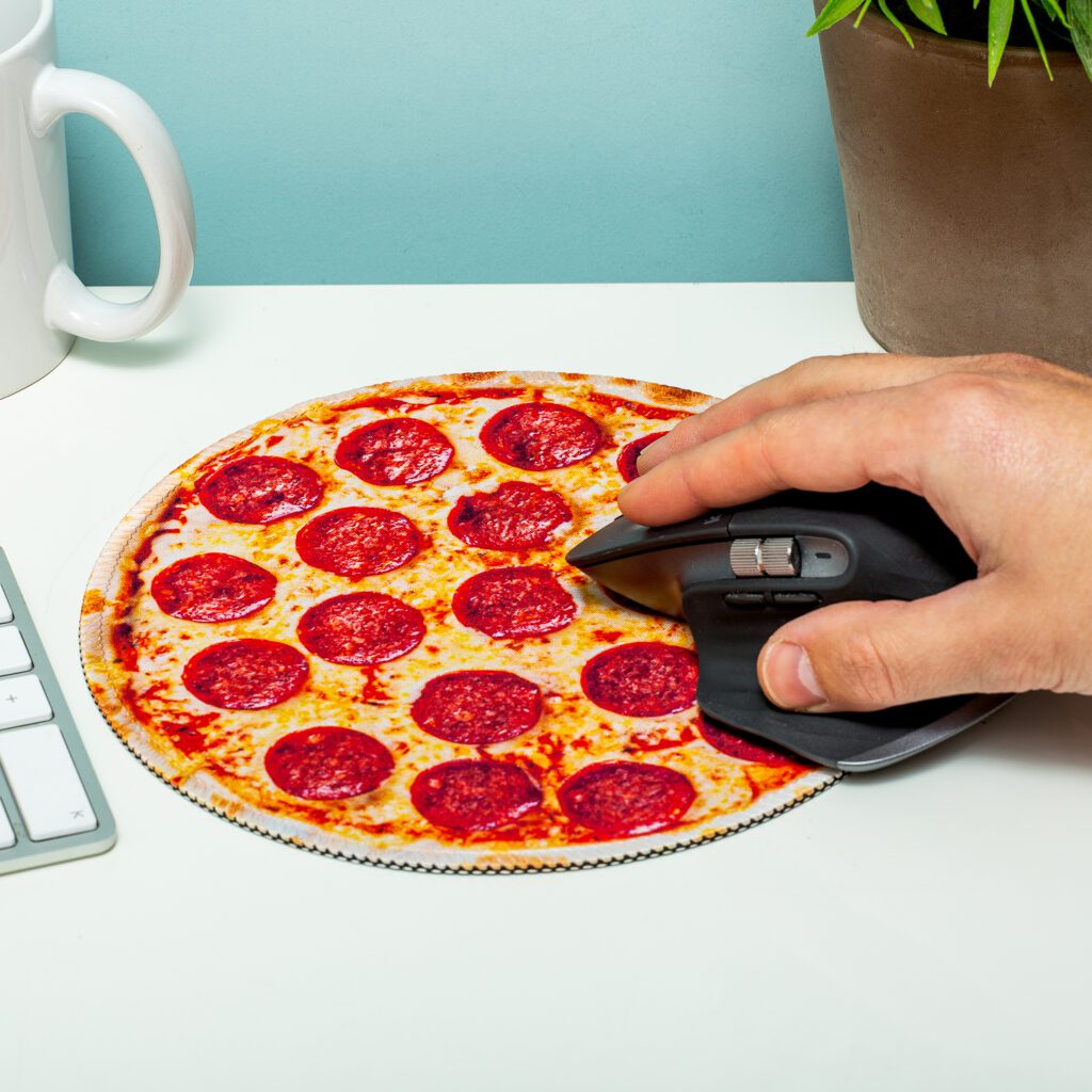 Pizza muismat van bestel je online bij Ditverzinjeniet