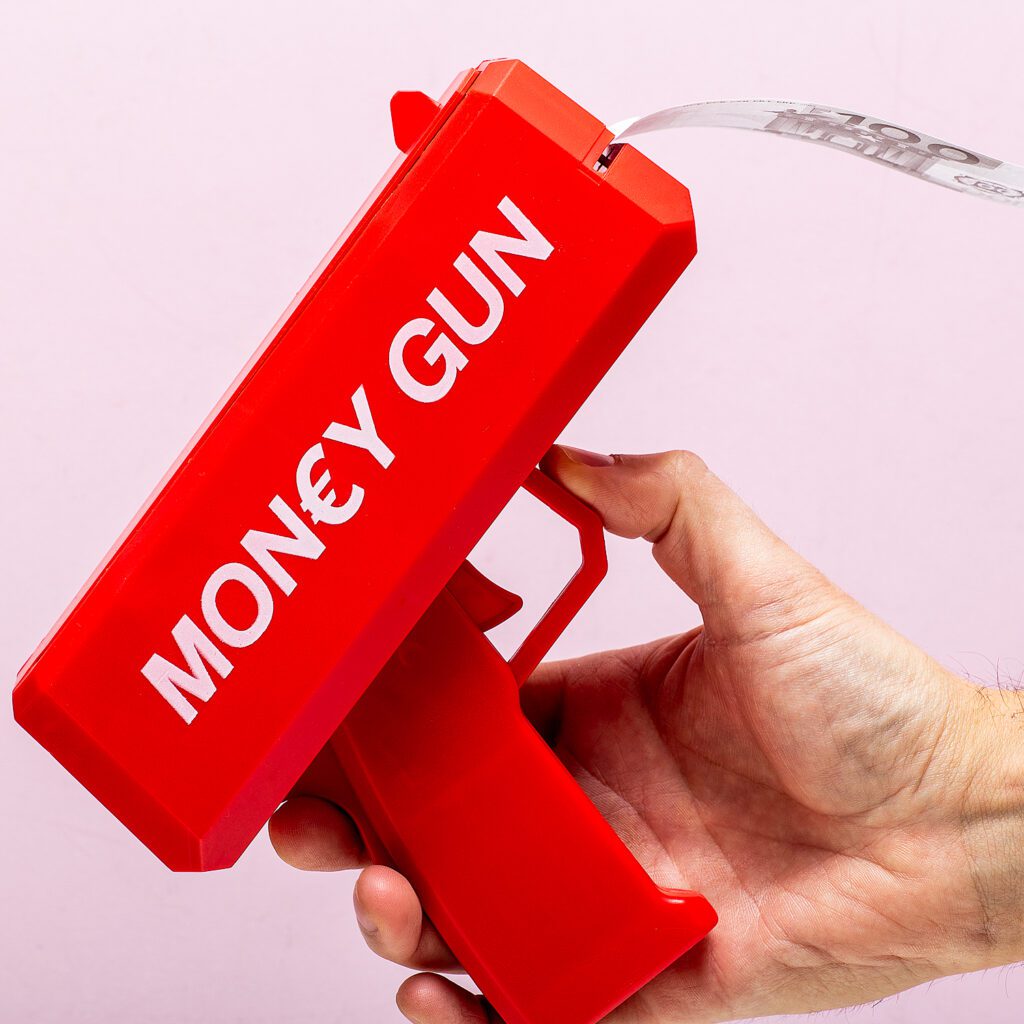 Money gun van bestel je online bij Ditverzinjeniet