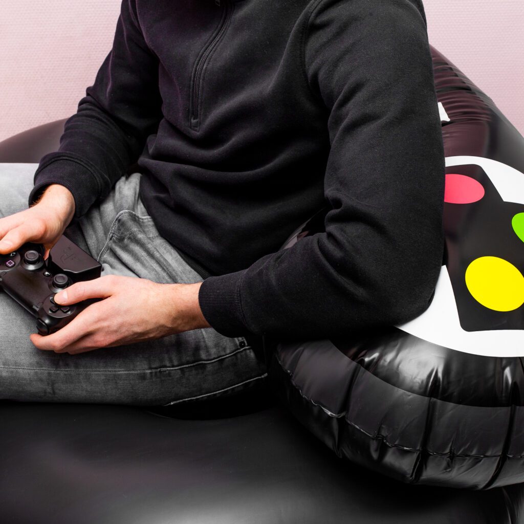 Game Controller opblaasbare stoel van bestel je online bij Ditverzinjeniet