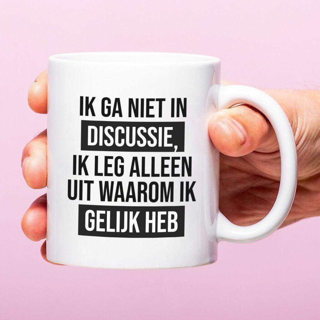 Grappige mok nodig? De leukste mokken koop je bij Ditverzinjeniet!