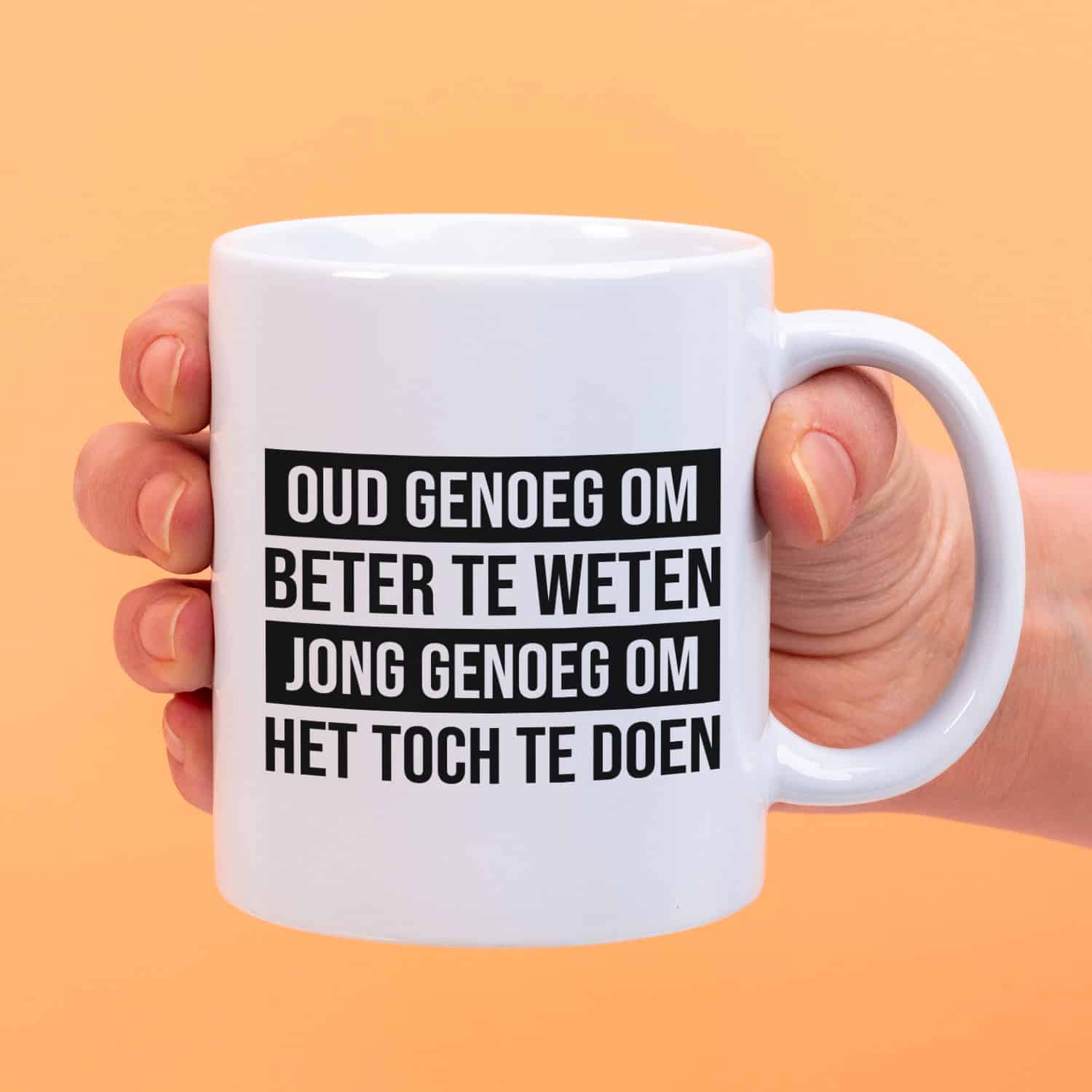Mok Oud genoeg van bestel je online bij Ditverzinjeniet