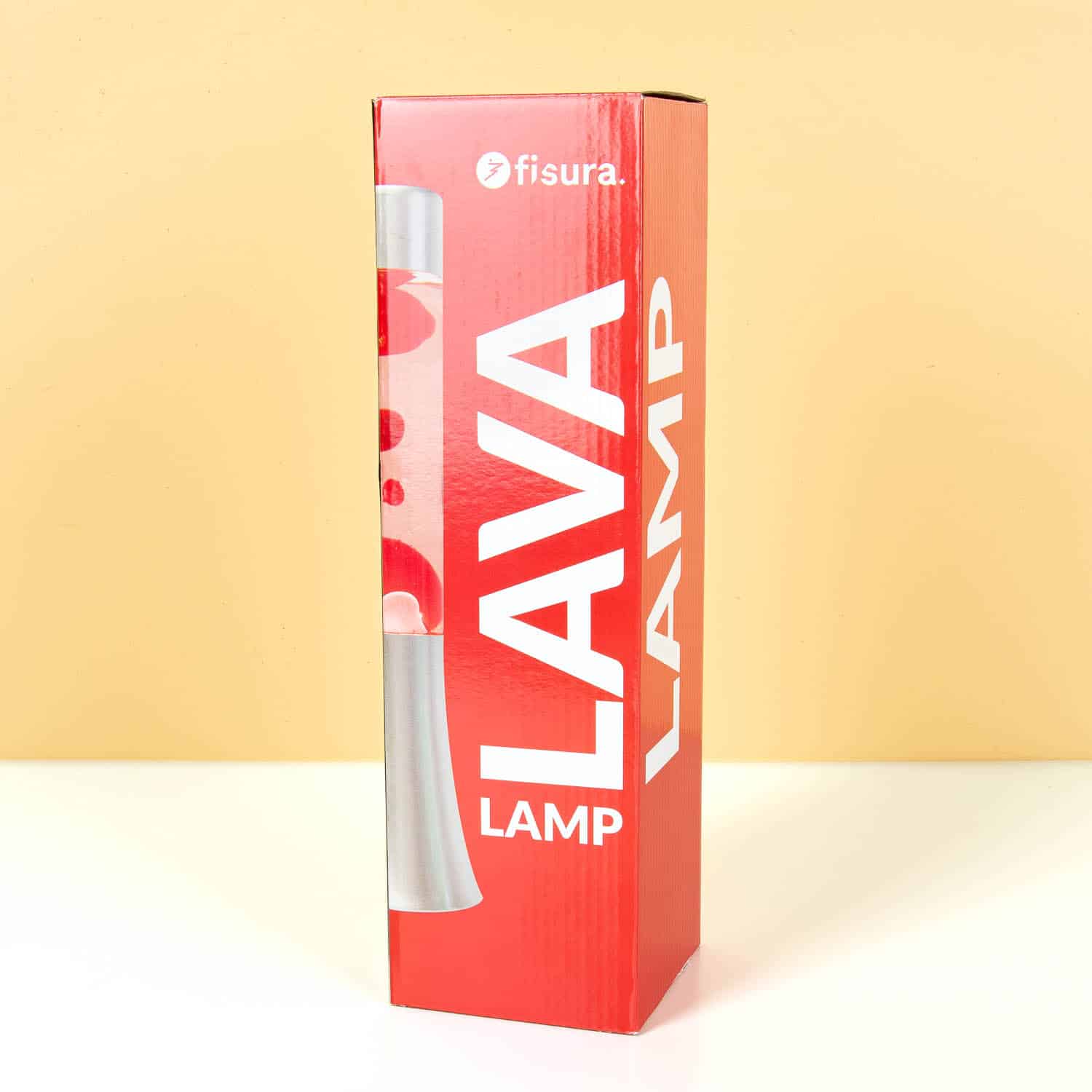 Mini lavalamp transparant en rood van bestel je online bij Ditverzinjeniet