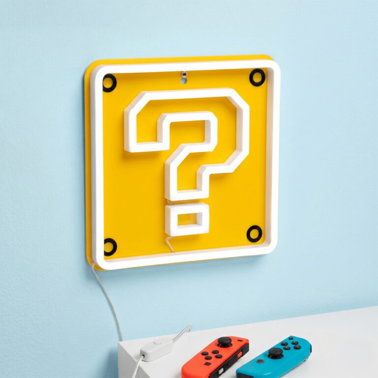 Super Mario Question Block neon muurlamp van bestel je online bij ...