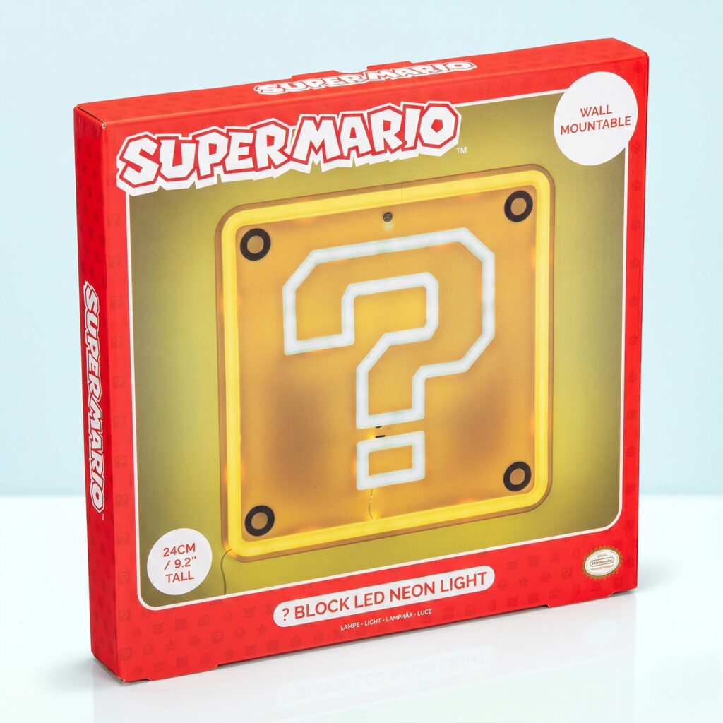 Super Mario Question Block neon muurlamp van bestel je online bij ...